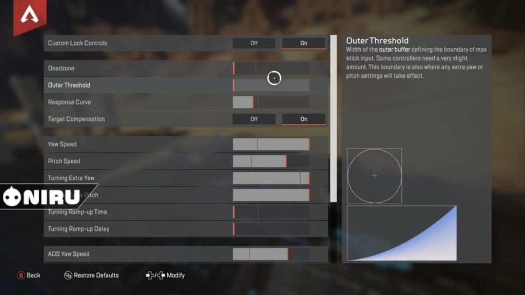 【NIRU(ニル) 画面設定】APEX感度・パッド設定やコントローラー・モニターなどの使用デバイスまとめ